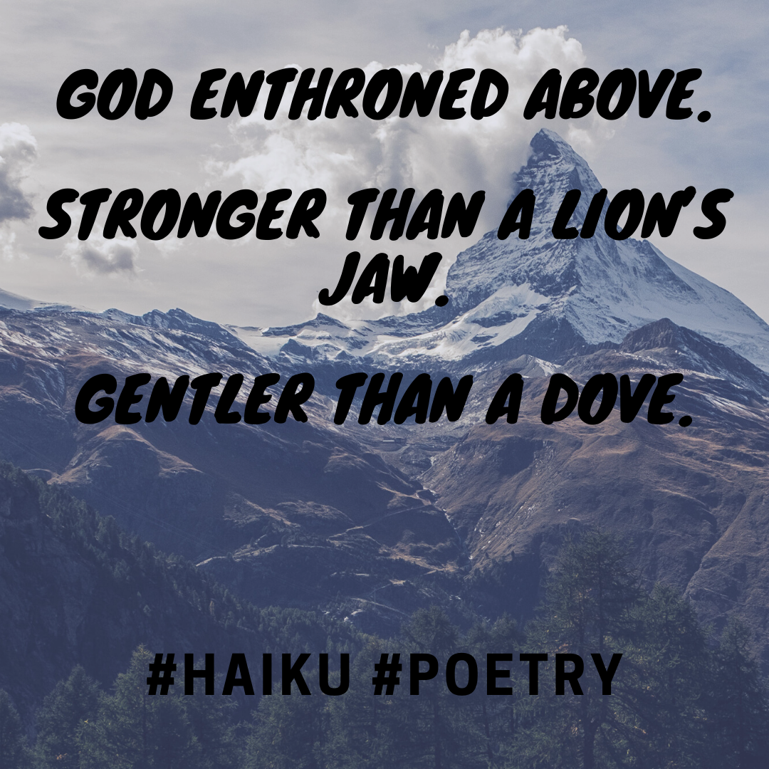 Haiku Poem: God Enthroned Above – Conform to Jesus