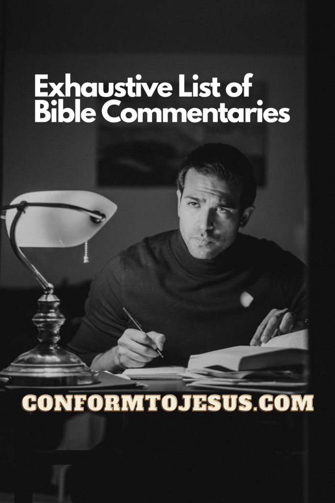 What Are The Different Types of Bible Commentaries? – Conform to Jesus